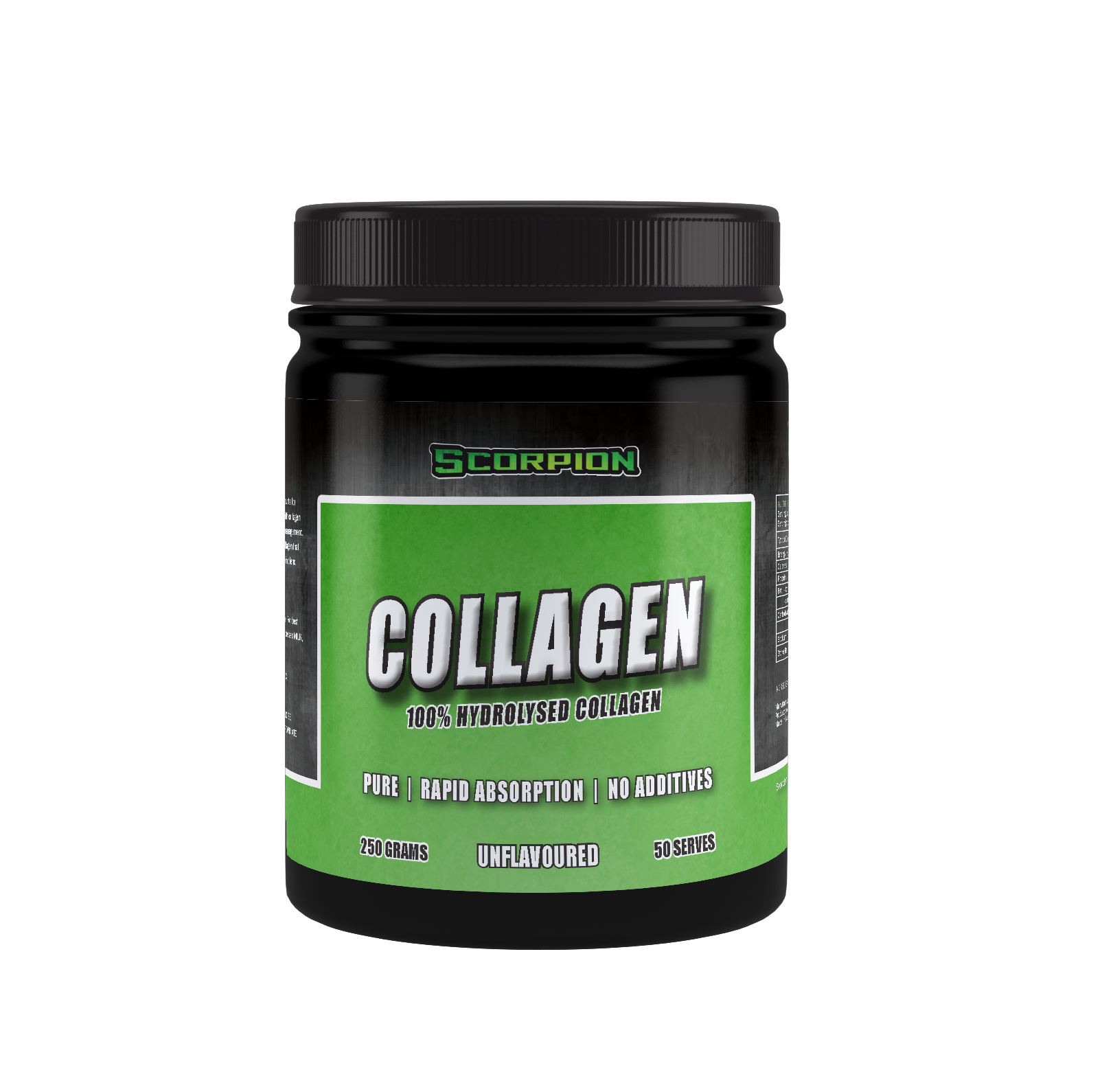 SCORPION HYDROLYSED COLLAGEN 250g – Gymeez Health & Nutrition